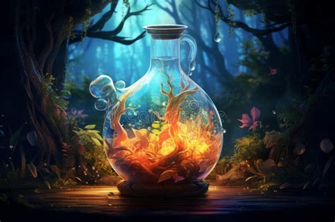 Sparkling Magical Elixir Generate Ai Stock Illustration Illustration Of Liquid Colorful