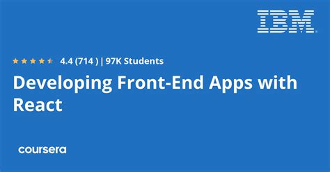 Developing Front End Apps With React Coursera