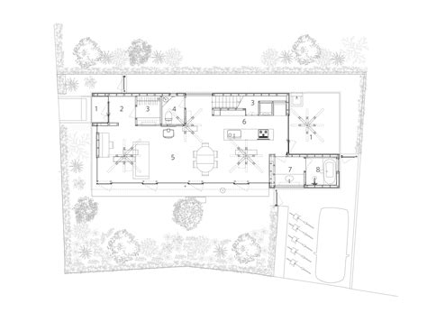 Angular Tree Like Columns Form Structure Of Kensuke Watanabes Y House