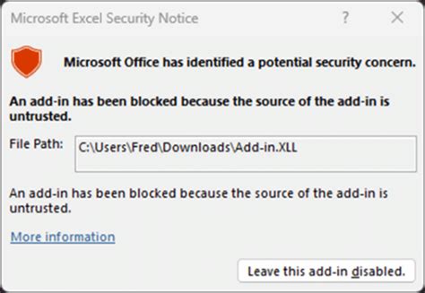 Microsoft Blocks Excel Xll Add Ins At Last Office Watch