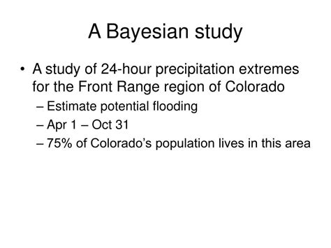 Ppt Bayesian Spatial Modeling Of Extreme Precipitation Return Levels