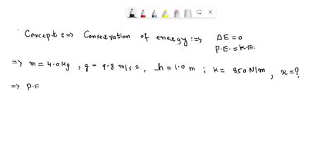 Solved A 4 0 Kilogram Object Is Dropped From A Height Of 1 0 Meter