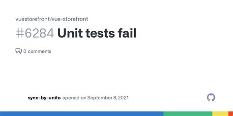 Unit Tests Fail · Issue 6284 · Vuestorefrontvue Storefront · Github