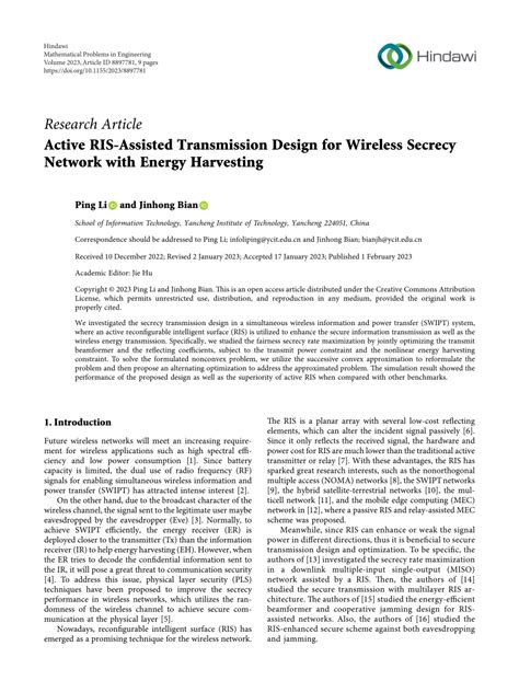 Pdf Active Ris Assisted Transmission Design For Wireless Secrecy