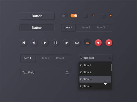 Neumorphic UI Kit By Margo Siamionava On Dribbble