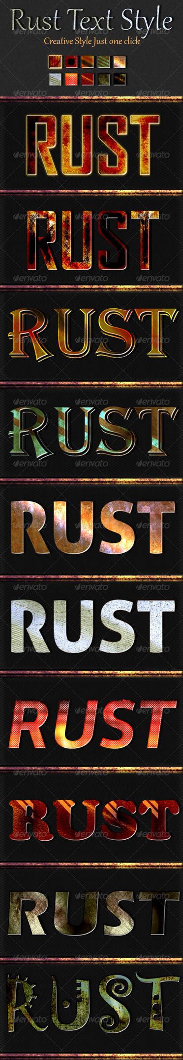 Rust Text Style By Selenaparker On Deviantart