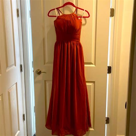 Dresses Elegant Rust Color Long Gown Very Flowy And Corset In The Back Never Worn Poshmark
