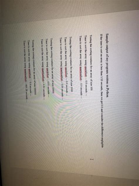 Solved Part B A Write And Test Insertionsort B Write