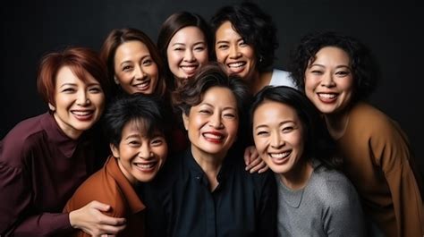 Premium Ai Image Group Of Asian Pretty Girls Celebrating Together
