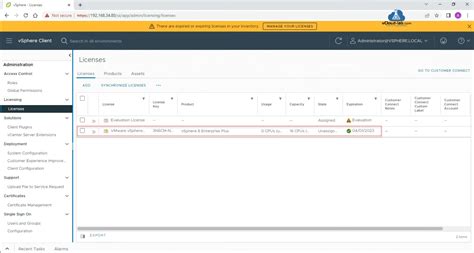 Configure Manage And Assign License Settings For Vmware Vcenter Server