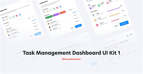 task management ui kit series 1 behance