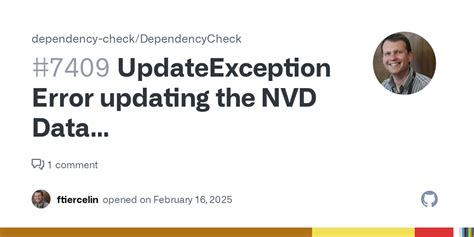 Updateexception Error Updating The Nvd Data Illegalargumentexception Safety · Issue 7409