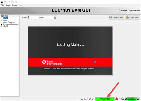 Ldc1101evm Problems Using Sensing Solutions Gui Sensors Forum Sensors Ti E2e Support Forums