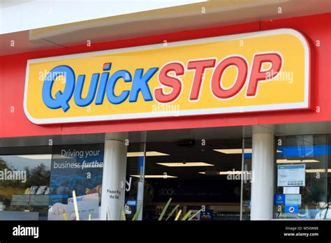 Quick stop petrol station in Melbourne Australia Stock Photo - Alamy