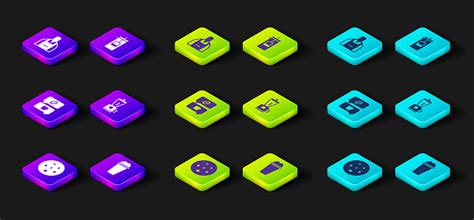 쿠키 또는 비스킷 밀크 쉐이크 커피와 대화 전기 커피 분쇄기 프랑스 프레스와 바리스타 아이콘을 설정합니다 벡터 3차원 형태에 대한 스톡 벡터 아트 및 기타 이미지 Istock