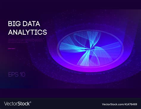 Abstract Big Data Isometric Cloud Royalty Free Vector Image