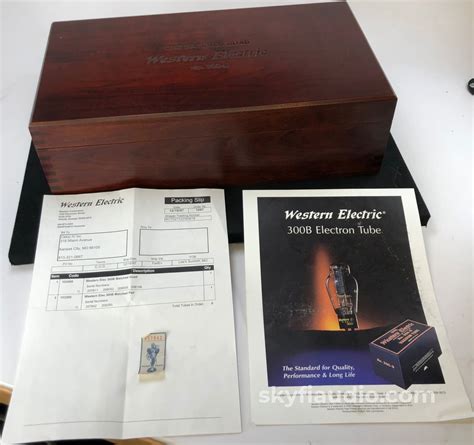 western electric no 300 b re issue nos tubes new matched quad set