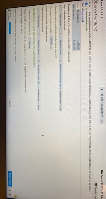 Solved Homework Chapter 7 Homework Required Save Score