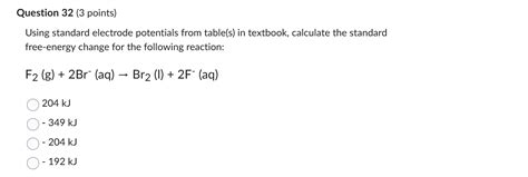 Solved Using Standard Electrode Potentials From Table S In