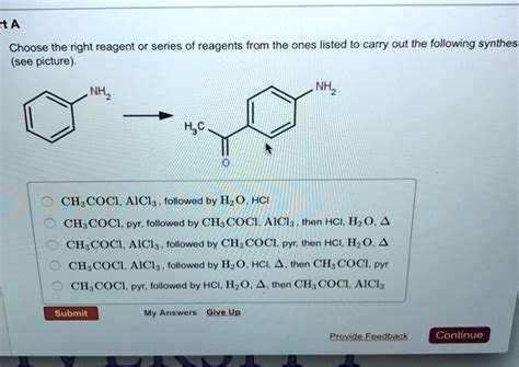 SOLVED: Choose the right reagent or series of reagents from the ones listed to carry out the ...