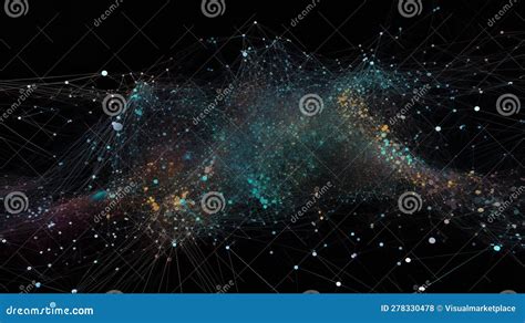 Ai Driven Big Data Analytics Visualization Stock Illustration