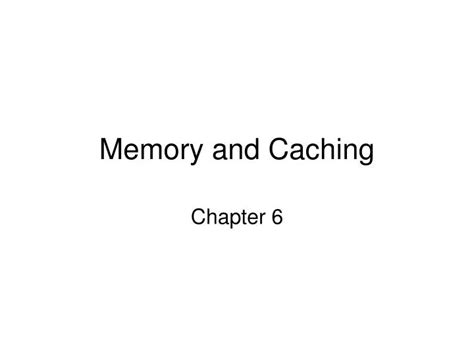 ppt memory and caching powerpoint presentation free download id