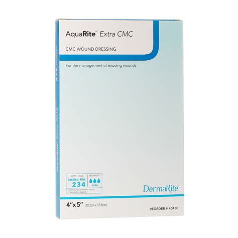 Aquarite Extra Cmc Hydrofiber Wound Dressing 4 X 5 Diabetic Corner