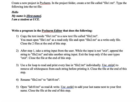 Solved Create A New Project In Pycharm In The Project Chegg Com
