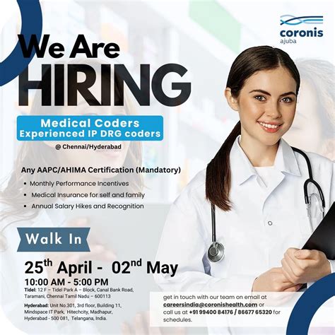 Hiring Ipdrgcoder Medicalcodingjobs Chennaijobs Hyderabadjobs