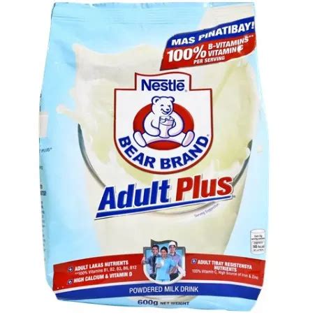Bear Brand Adult Plus Milk Powder 600 Grams Lazada Ph