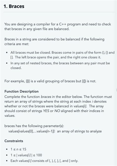 Solved Braces You Are Designing A Compiler For A C Chegg