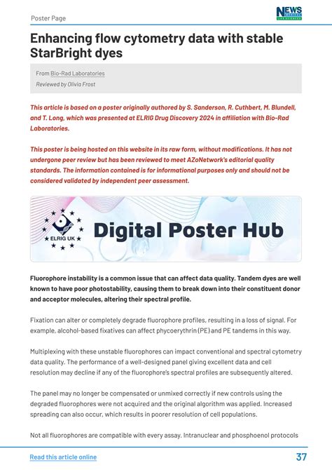 Poster Sessions Flow Cytometry Imaging Technologies Pdf