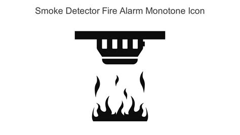 Smoke Detector Fire Alarm Monotone Icon In Powerpoint Pptx Png And Editable Eps Format Ppt Template