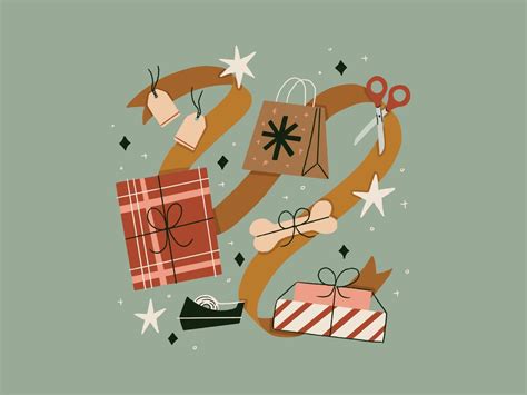 Ribbon And Wrap By Carly Kraihanzel On Dribbble