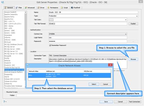 oracle oci connection with oracle client