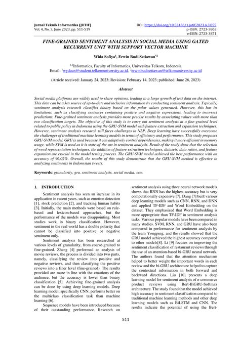 Pdf Fine Grained Sentiment Analysis In Social Media Using Gated