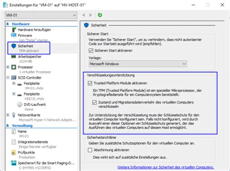 vTPM in Hyper V aktivieren und VM Laufwerke mit Bitlocker verschlüsseln WindowsPro