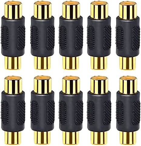 Amazon Com Vce Pack Gold Plated Rca Female To Rca Female Coupler Compatible With Phono
