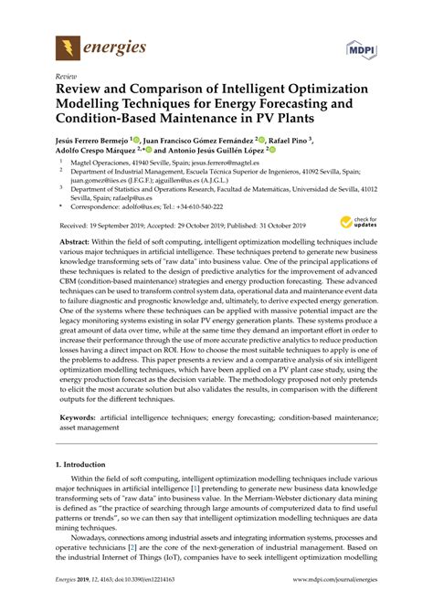 Pdf Review And Comparison Of Intelligent Optimization Modelling