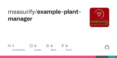 GitHub Measurify Example Plant Manager