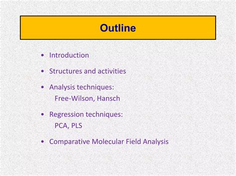 Quantitative Structure Activity Relationships Ppt