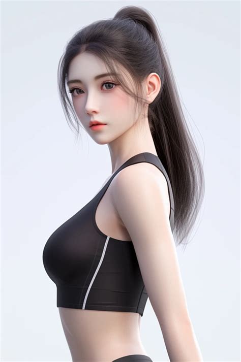 Ai数字艺术cg风健身运动人物插画 众图网 花瓣网