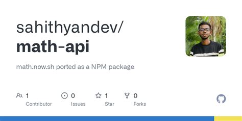 GitHub Sahithyandev Math Api Math Now Sh Ported As A NPM Package