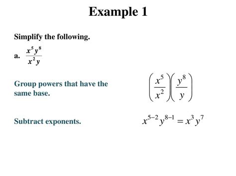 Division Properties Of Exponents Ppt Download