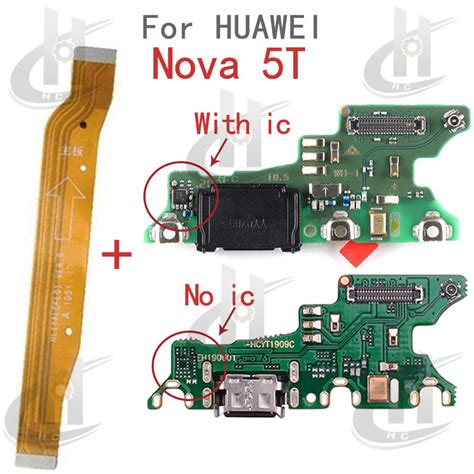 New For Huawei Nova T Charger Usb Connector Dock Charging Port Jack Board Flex Replacement