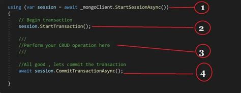 Mongodb Transaction C Aspnet Core Guidelines Thecodebuzz
