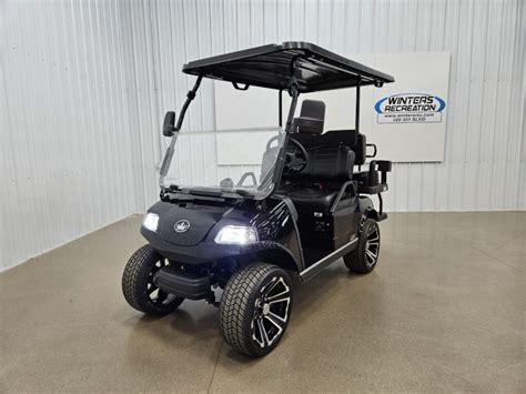 2024 Evolution Classic 4 Pro Lithium Ion Golf Cart Black Winters