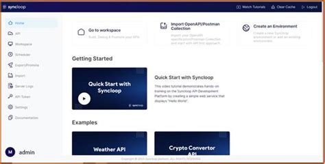 Dashboard Syncloop Documentation
