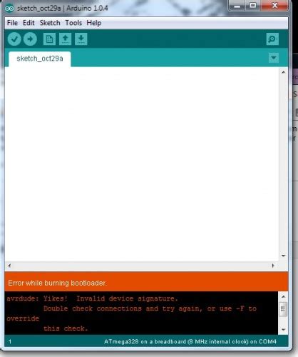 Imtrying To Upload A Bootloader To A Atmega P Pu Rd Party Boards Arduino Forum