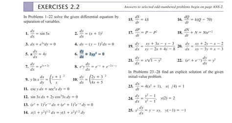 Solved EXERCISES Answers To Selected Odd Numbered Chegg